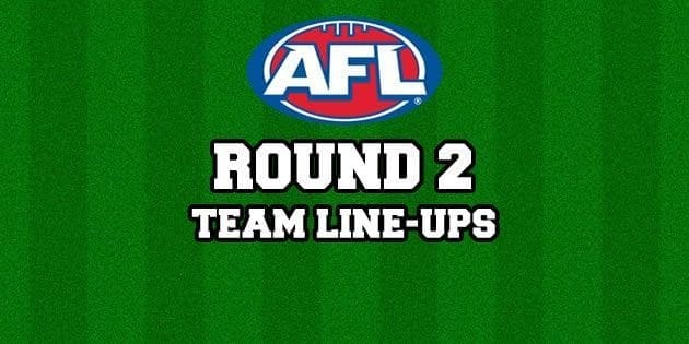 AFL Round 2 Team Line-ups 2016 - AFL News