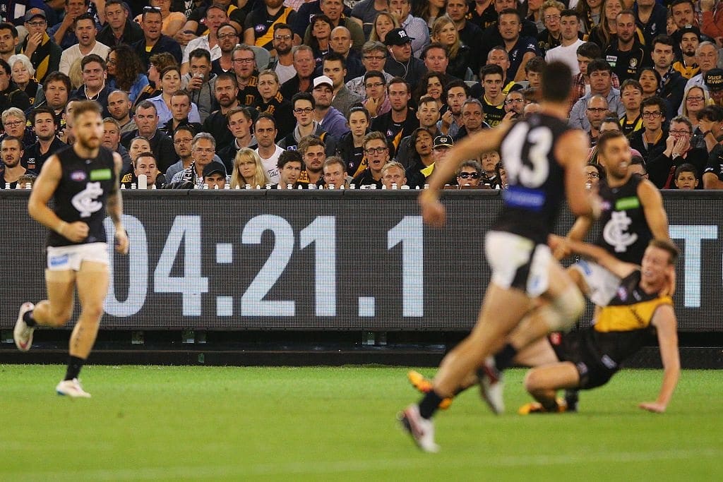 AFL extend boundary line countdown clock - AFL News - Zero Hanger