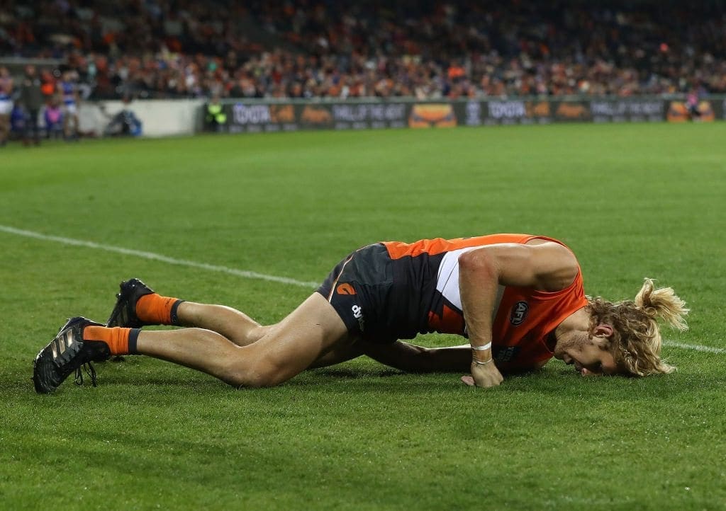 Hamstring injury sidelines Giant for over two months - AFL News - Zero ...