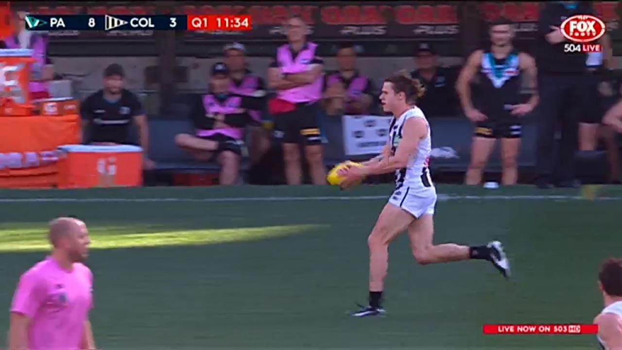 Port star Ollie Wines facing MRP scrutiny following high bump on Tom Langdon - AFL News - Zero ...