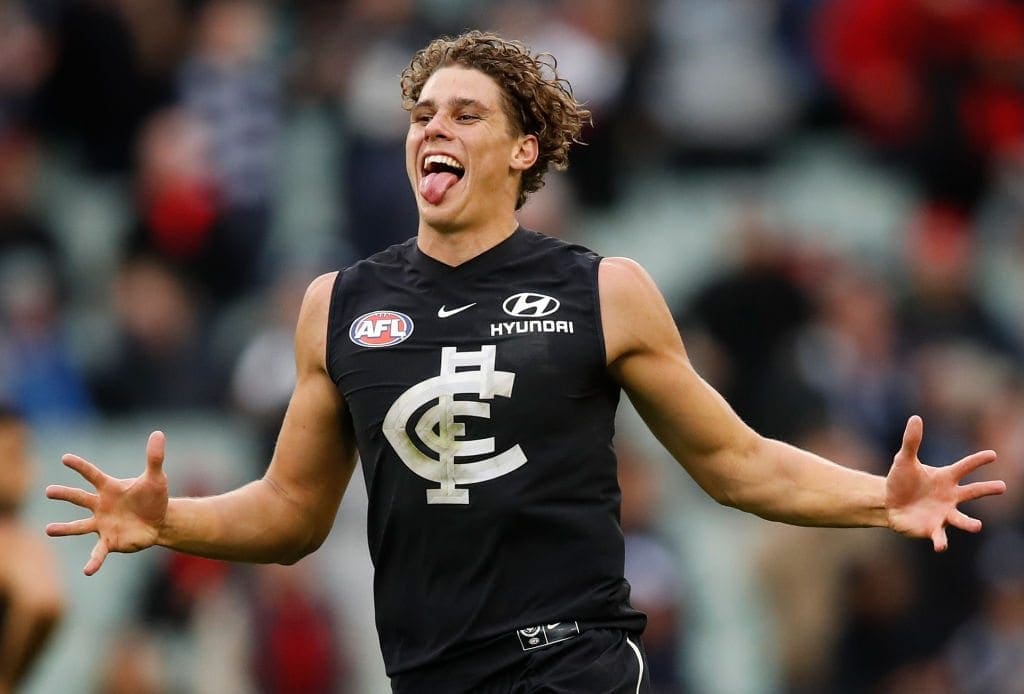 New footage shows Charlie Curnow make contact with an umpire - AFL News ...
