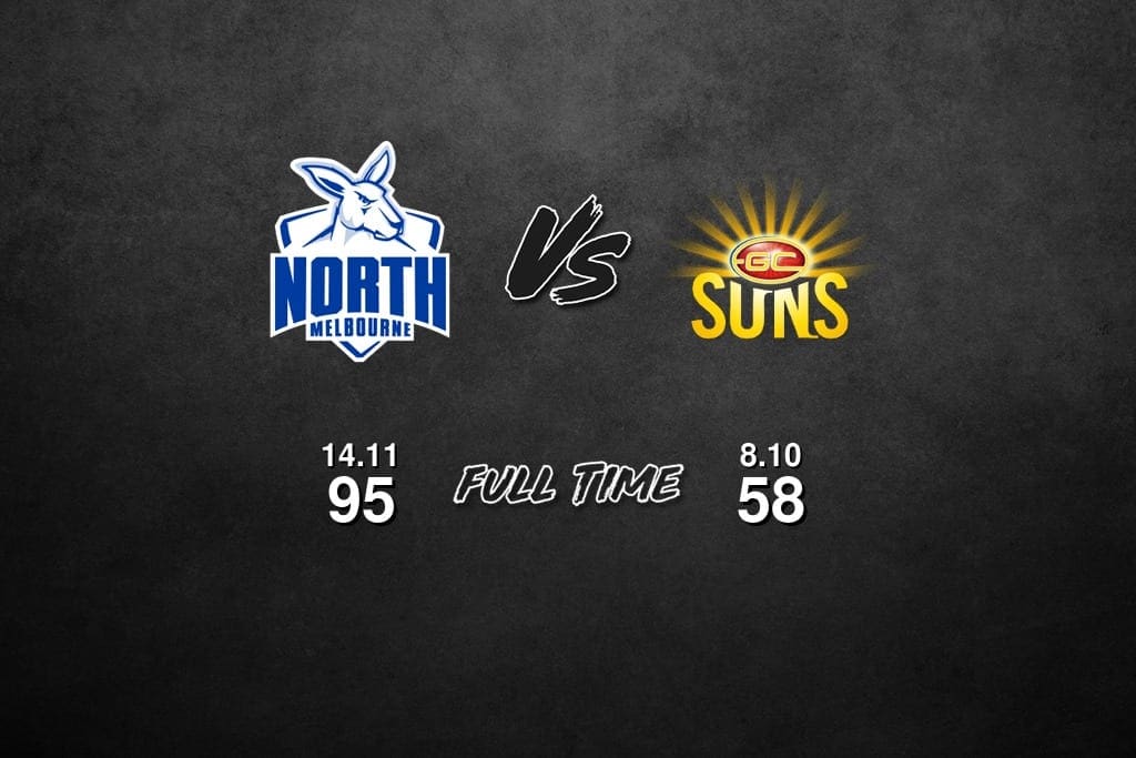 North Melbourne vs Gold Coast - Round 16, 2018 - AFL News - Zero Hanger