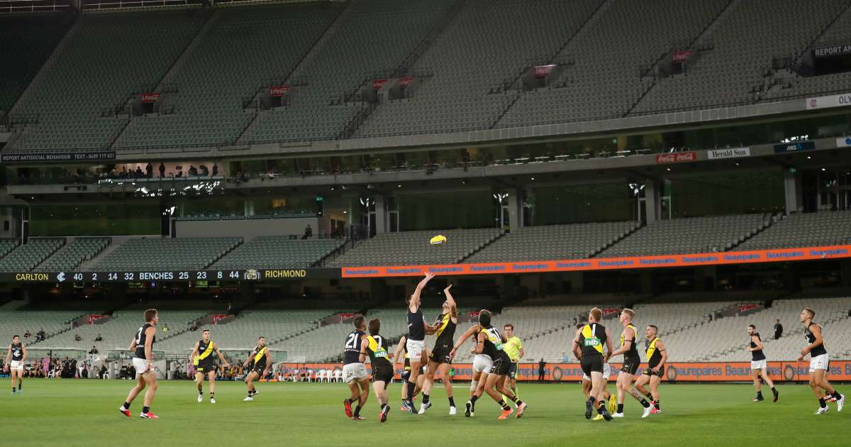 AFL's secret plan to implement fake crowd noises for games revealed ...