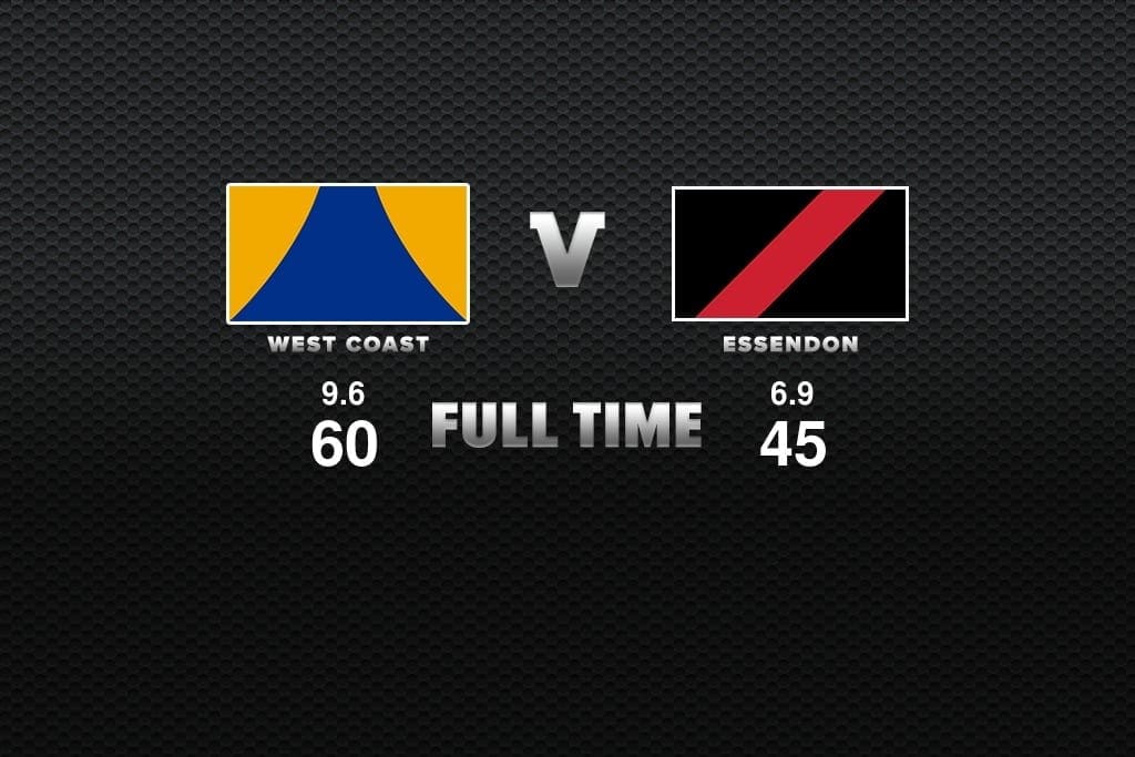 FULL TIME: West Coast vs Essendon - Round 15, 2020 - AFL News - Zero Hanger