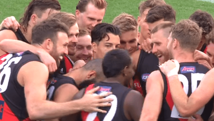 Essendon slammed for halftime huddle antics - AFL News - Zero Hanger
