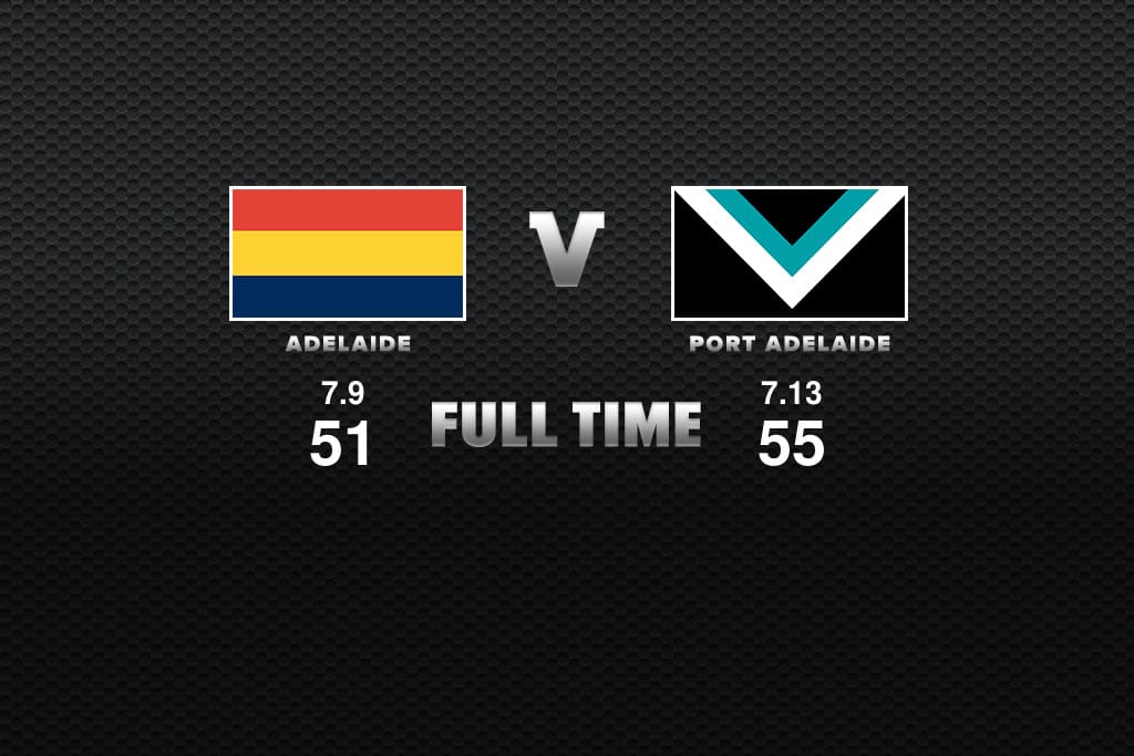FULL TIME: Adelaide vs Port Adelaide - Round 21, 2021 - AFL News - Zero ...