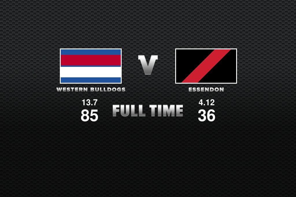 FULL TIME: Bulldogs vs Essendon - Finals Week 1, 2021 - AFL News - Zero ...