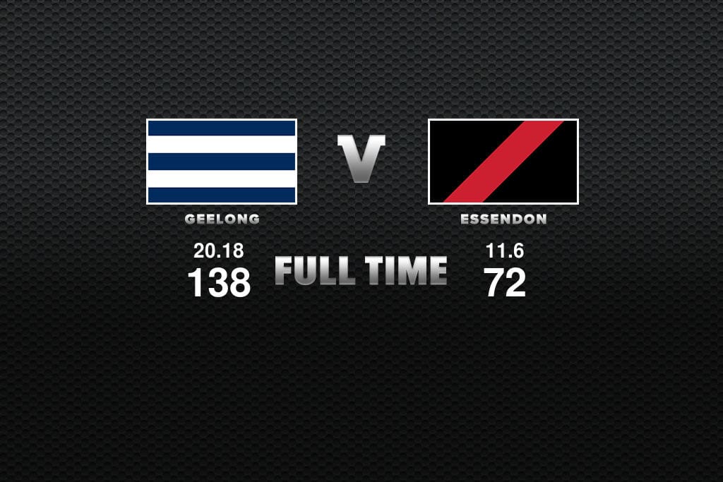 FULL TIME: Geelong vs Essendon - Round 1, 2022 - AFL News - Zero Hanger