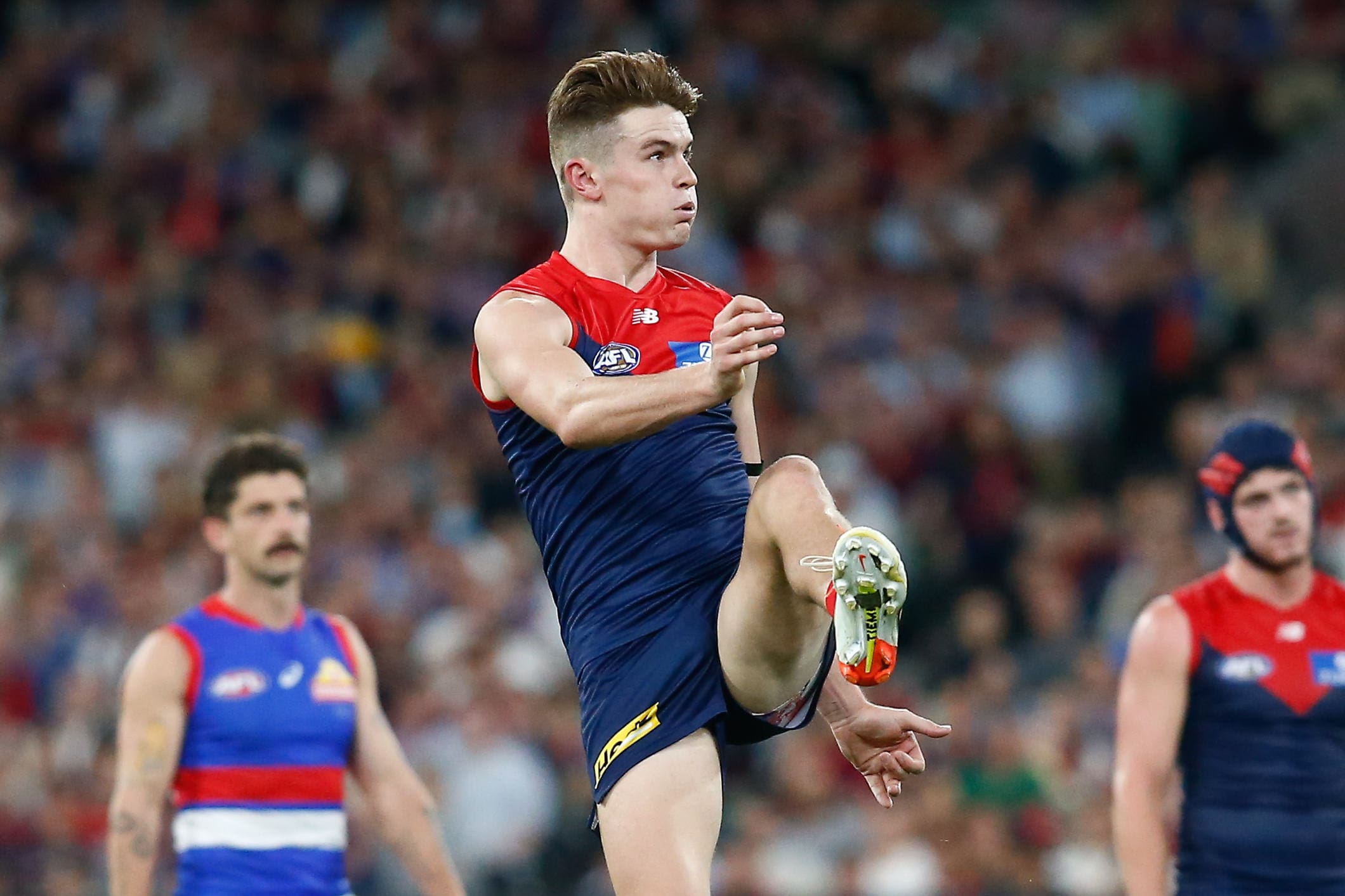 Melbourne forward Bayley Fritsch suffers injury blow during GWS bout ...