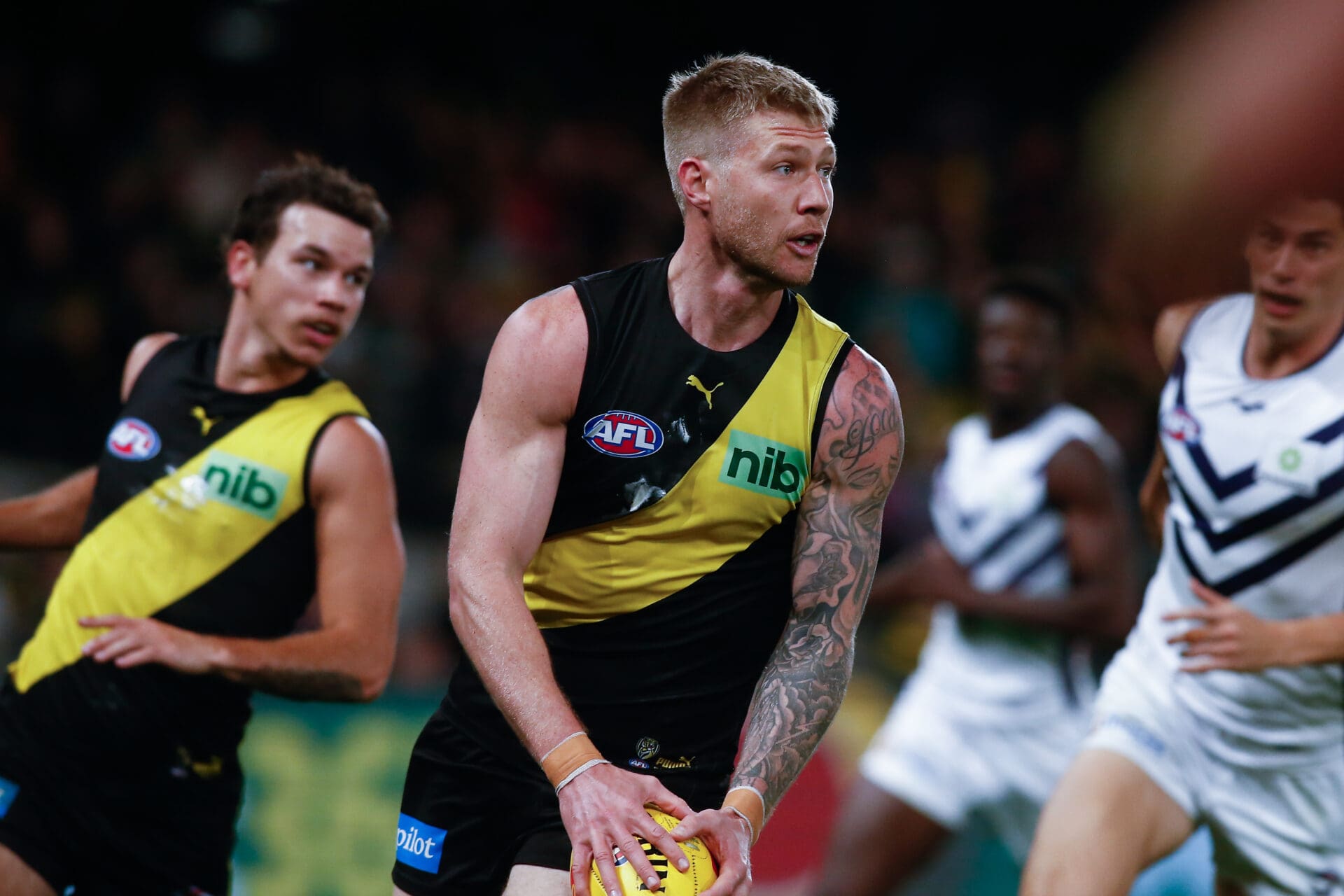 Richmond defender Nathan Broad, St Kilda forward Tim Membrey under ...