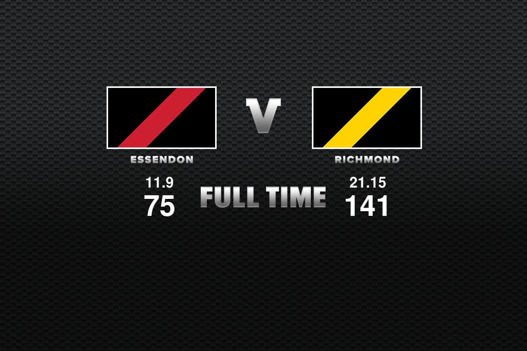 FULL TIME: Essendon vs Richmond - Round 23, 2022 - AFL News - Zero Hanger