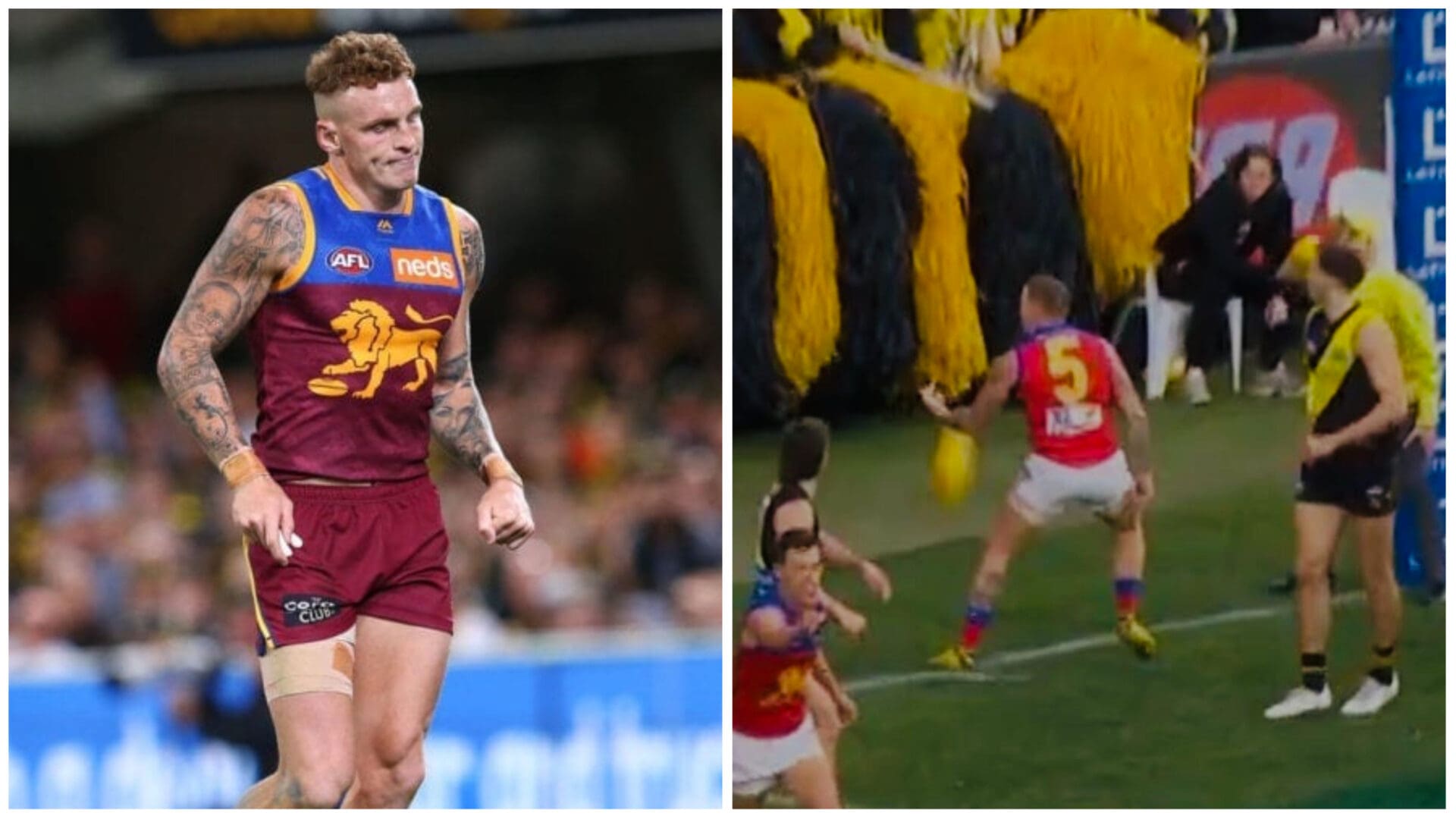 AFL penalises Lions veteran Mitch Robinson for 'flipping the bird ...