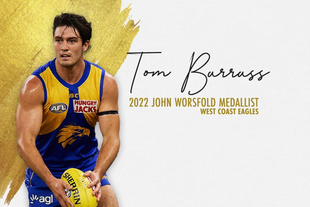 Chief Eagles defender Tom Barrass earns debut crown - AFL News - Zero ...