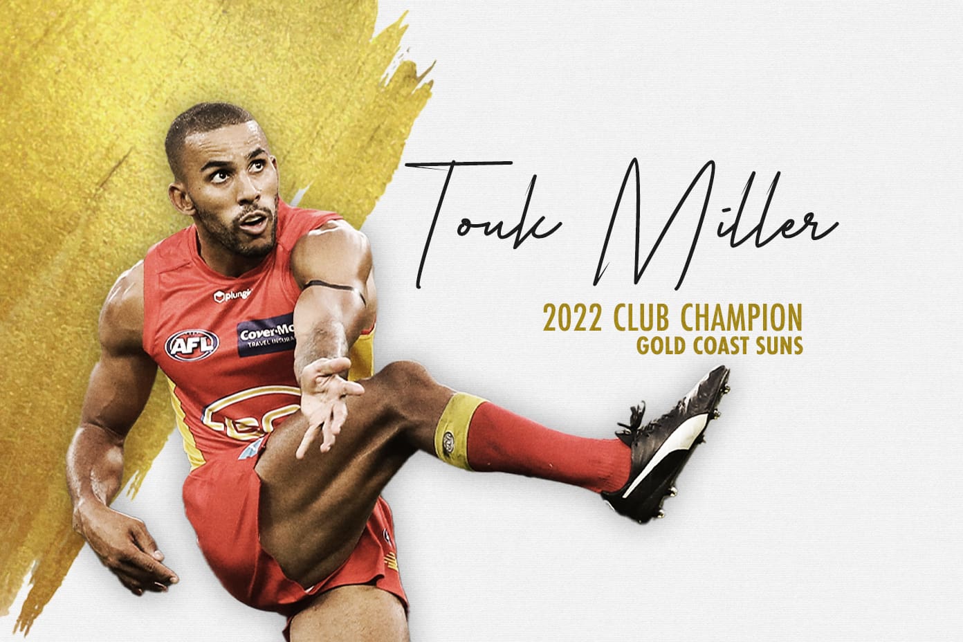 Touk Miller claims second Gold Coast Club Champion Award - AFL News ...
