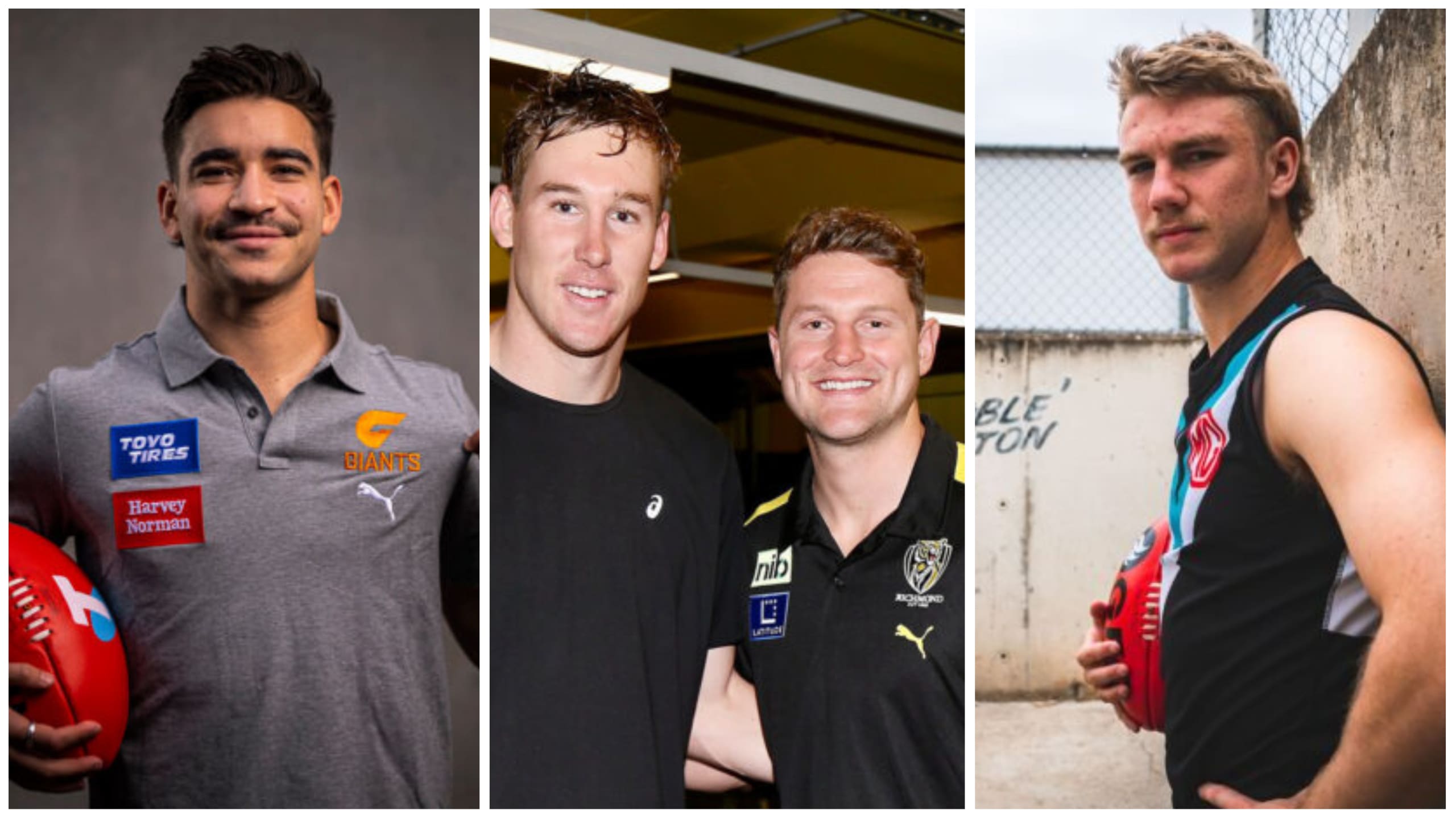 Same faces, new colours: AFL's 2022 recruits donning their club kits ...