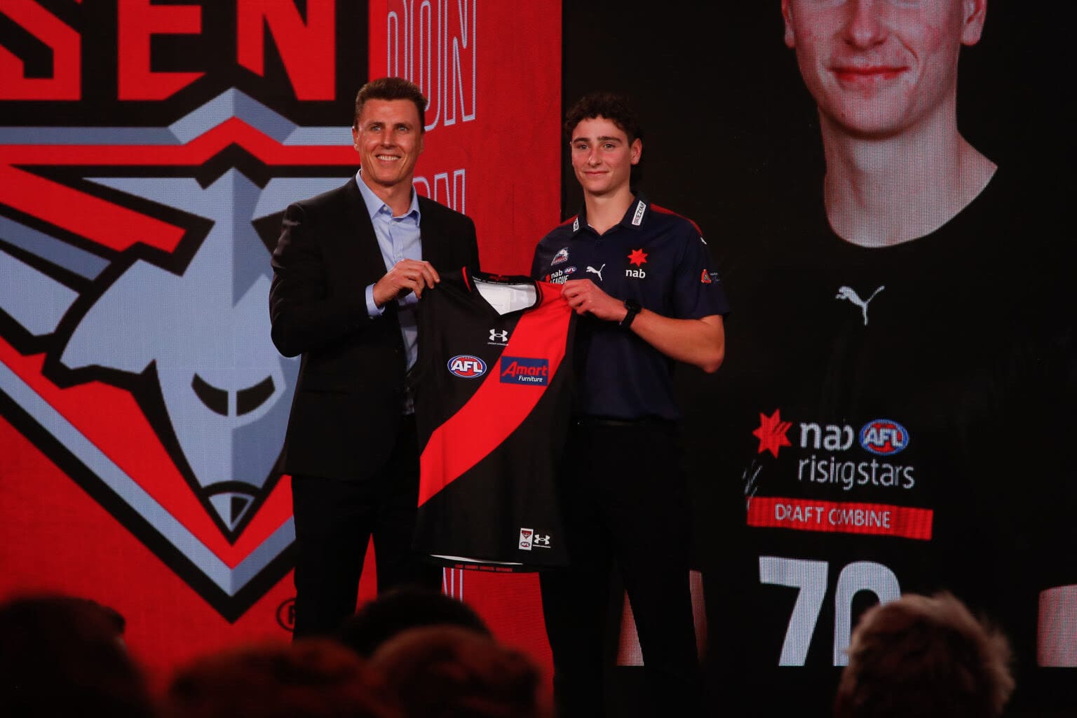 Pair of famous numbers among eight jumper changes for Essendon recruits ...