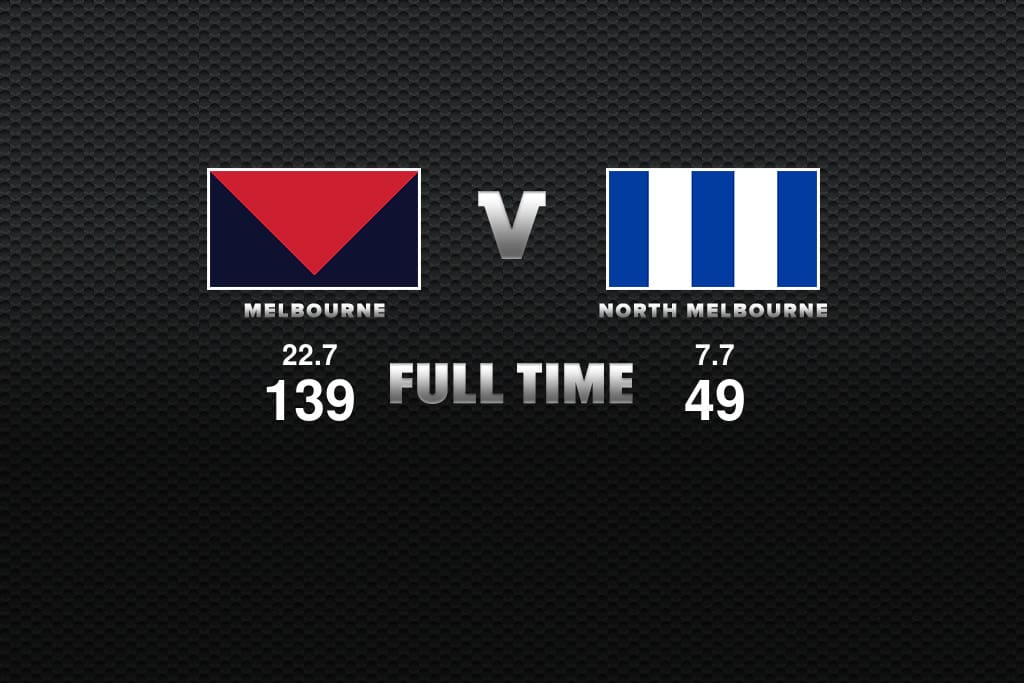 FULL TIME: Melbourne vs North Melbourne - Round 7, 2023 - AFL News ...