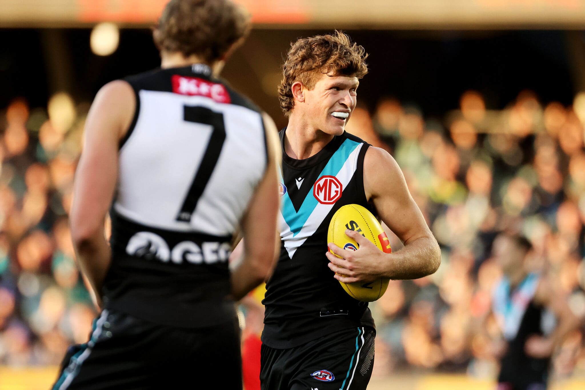 Port Adelaide announce re-signing of forward Mitch Georgiades as ...
