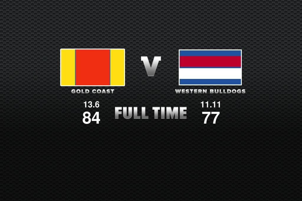 FULL TIME: Gold Coast vs Bulldogs - Round 11, 2023 - AFL News - Zero Hanger
