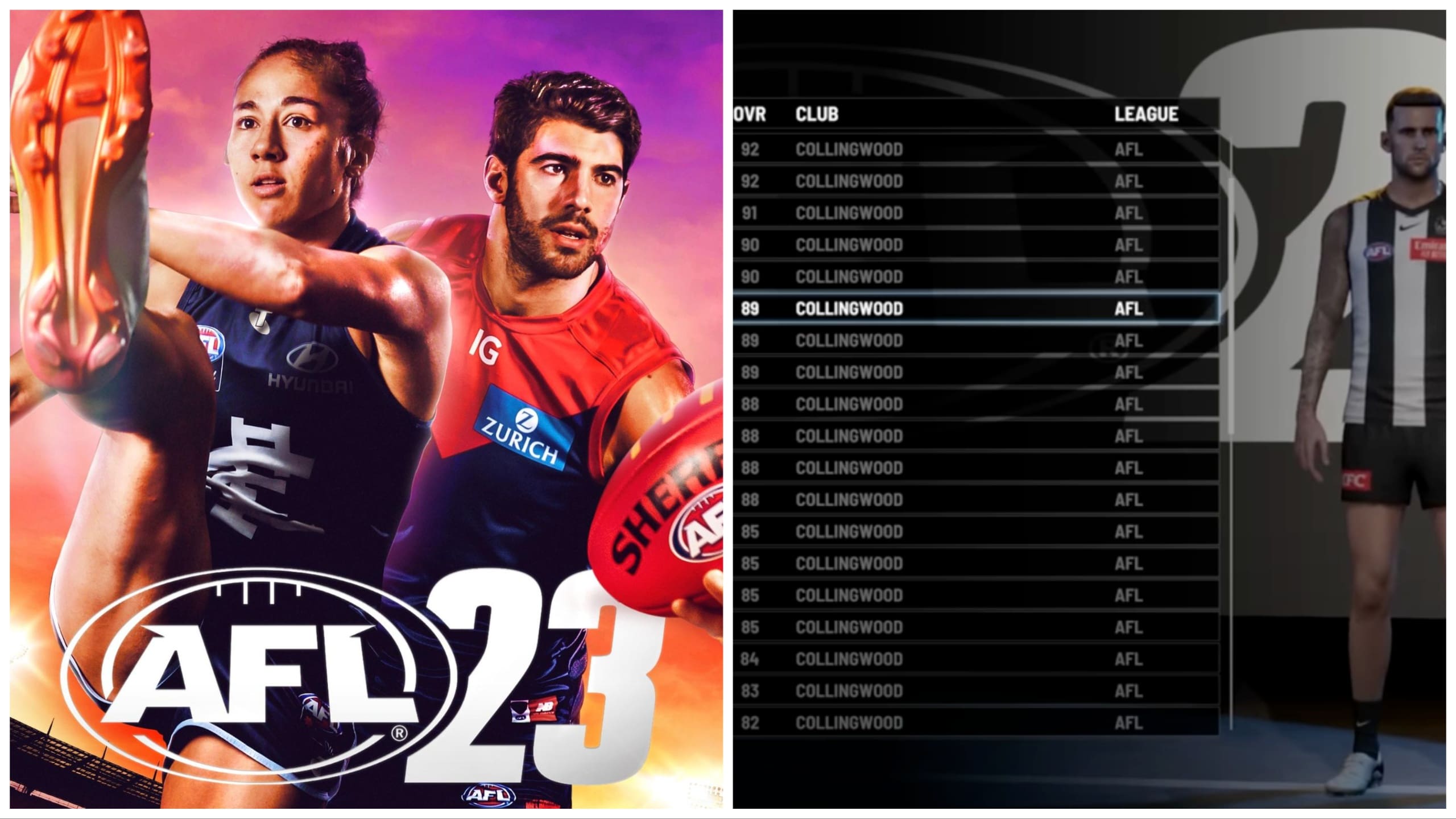 Every player rating for AFL 23 revealed - AFL News - Zero Hanger