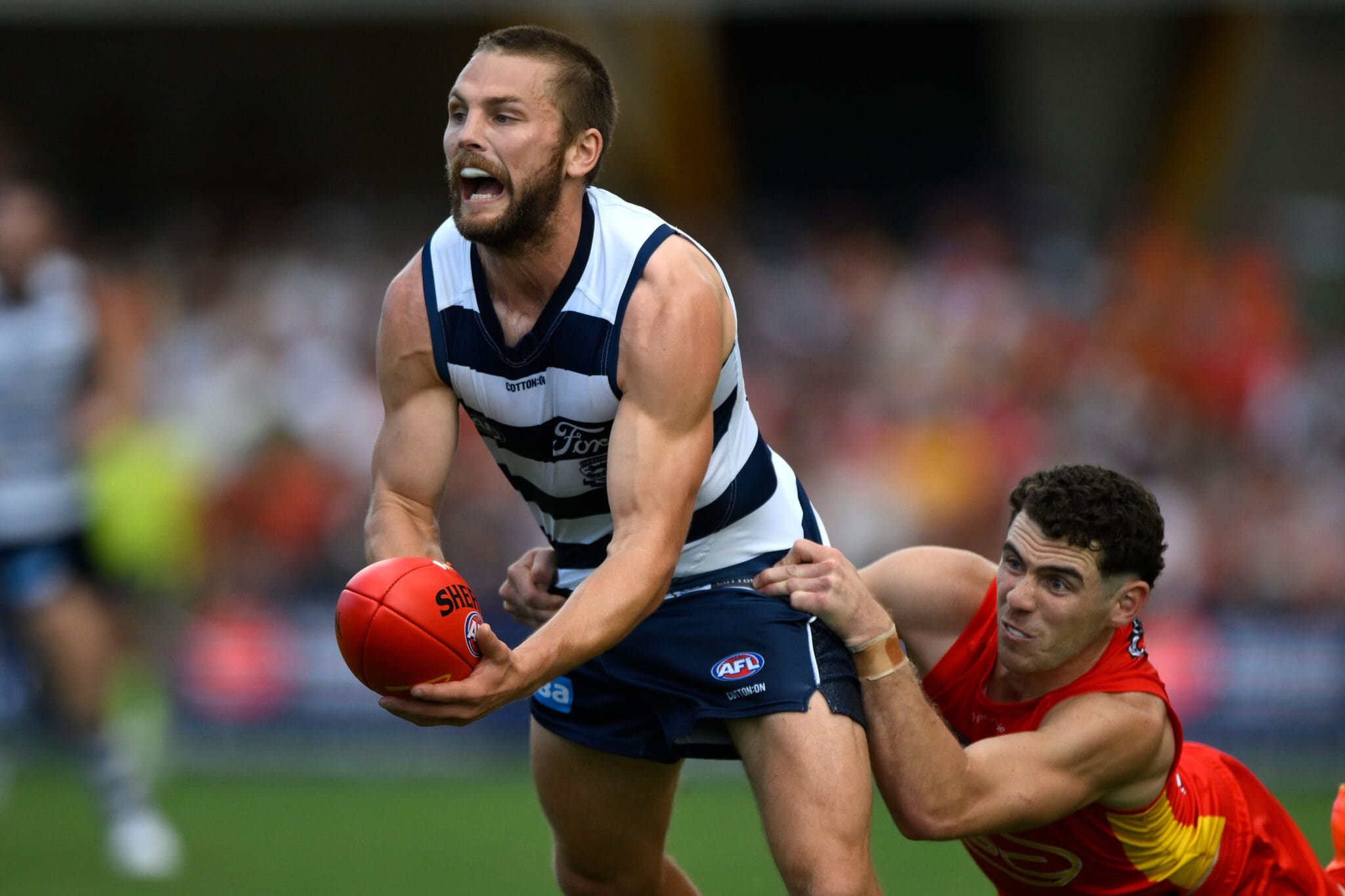 Geelong midfielder provides update on contract call, health of two key ...