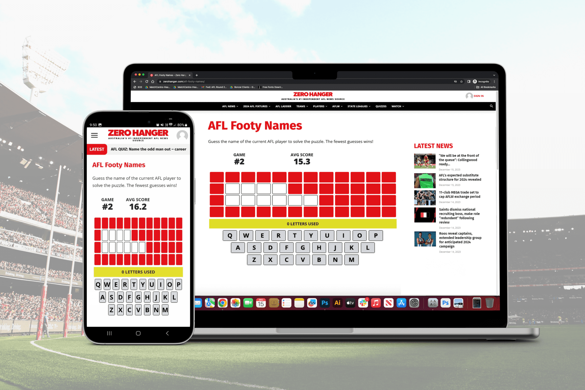 Play the new AFL Footy Names game today! - AFL News - Zero Hanger