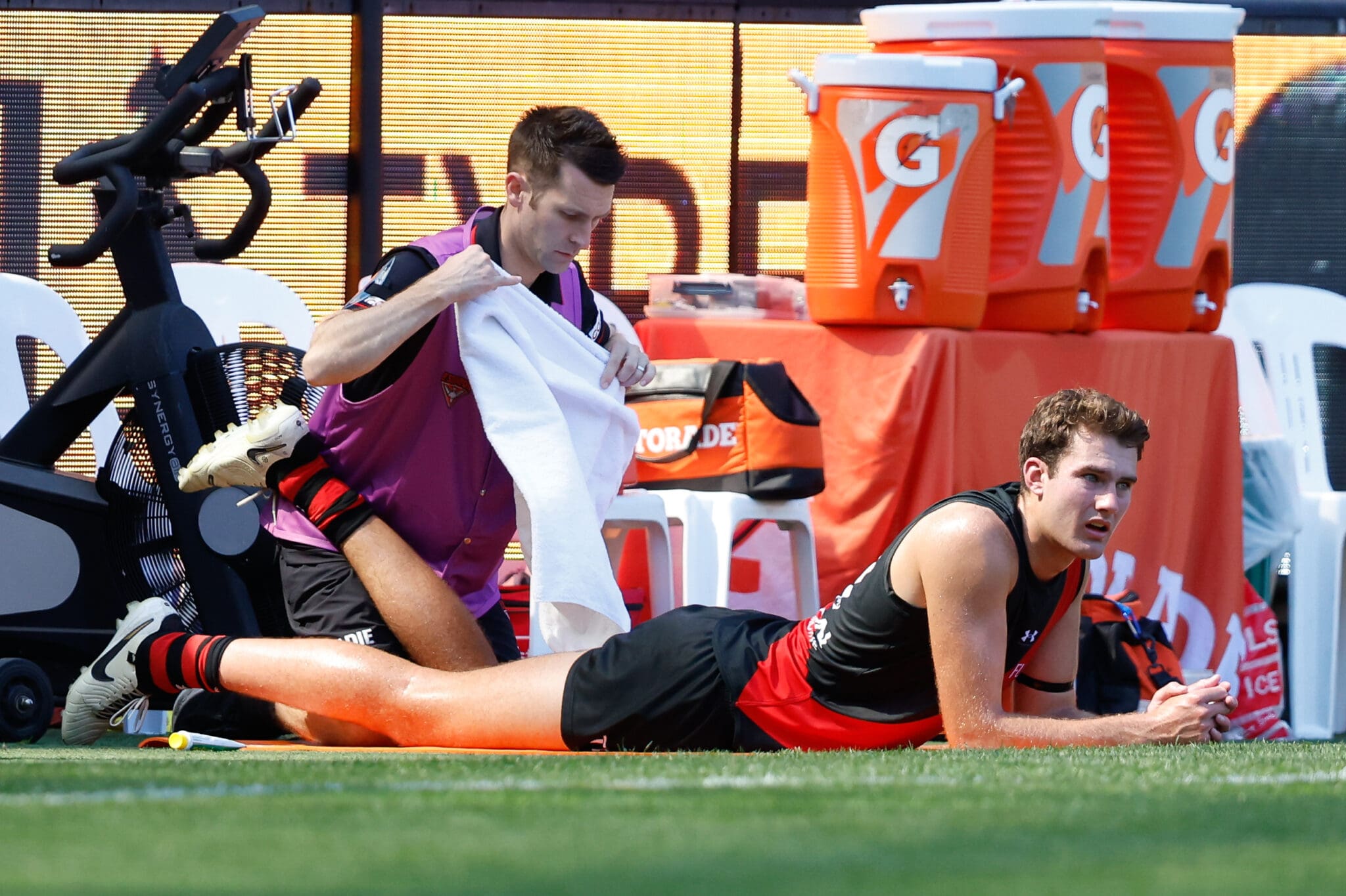 Essendon confirm hamstring strain for young backman - AFL News - Zero ...