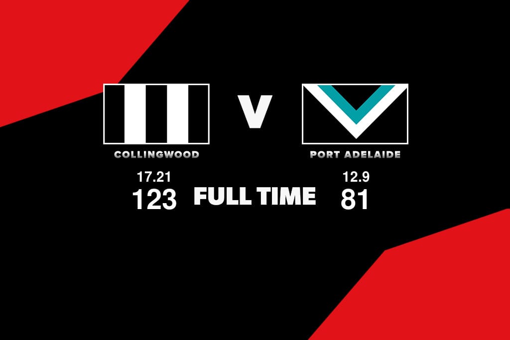 FULL TIME: Collingwood vs Port Adelaide - Round 6, 2024 - AFL News ...