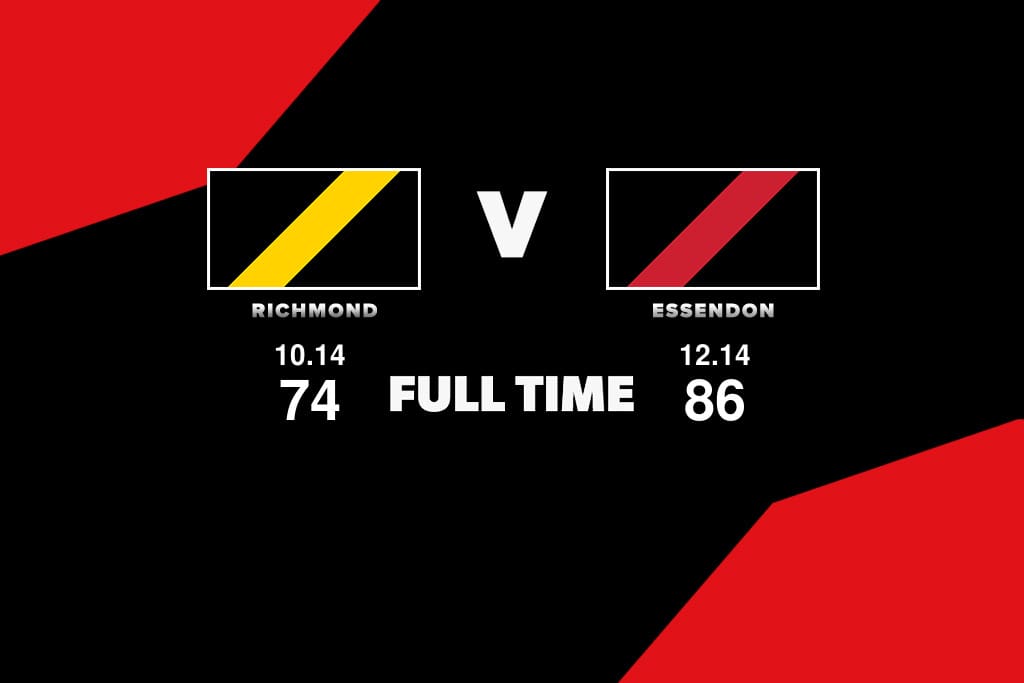 FULL TIME: Richmond vs Essendon - Round 11, 2024 - AFL News - Zero Hanger