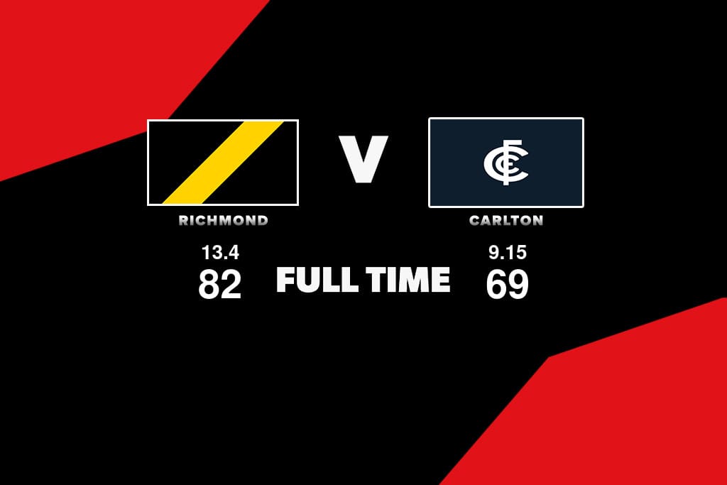 FULL TIME: Richmond vs Carlton - Round 1, 2025 - AFL News - Zero Hanger