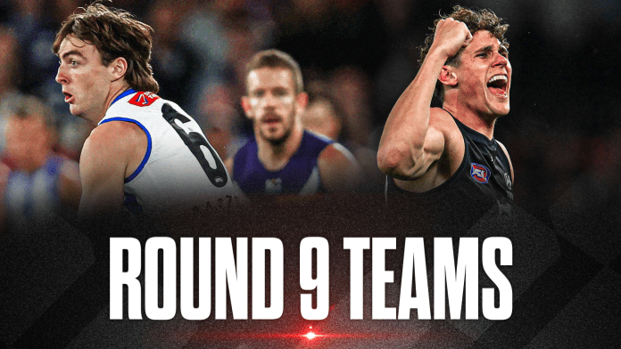 AFL Round 9 Team Line-Ups 2025 - AFL News - Zero Hanger