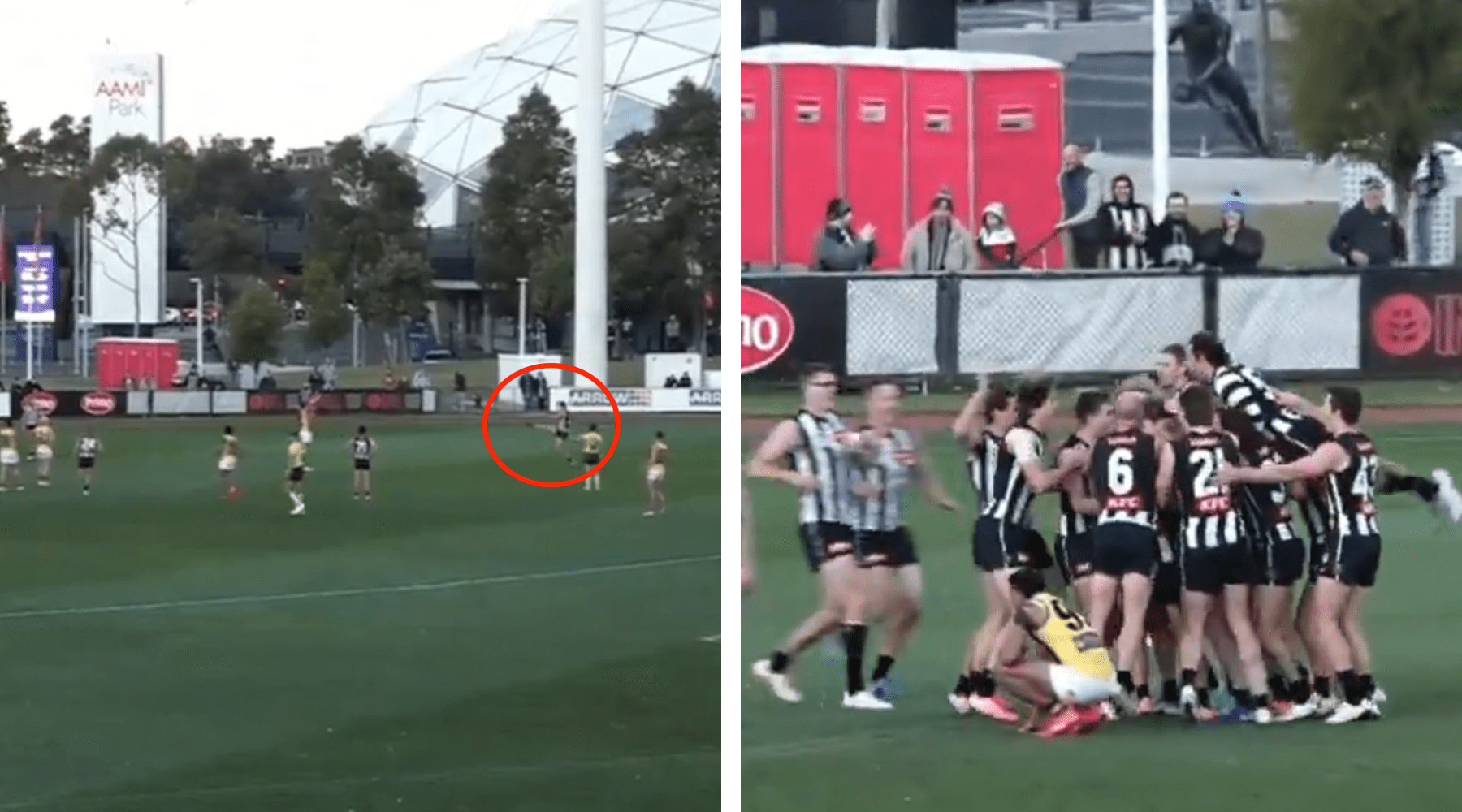 WATCH: Collingwood forward boots match-winner after the siren in VFL ...