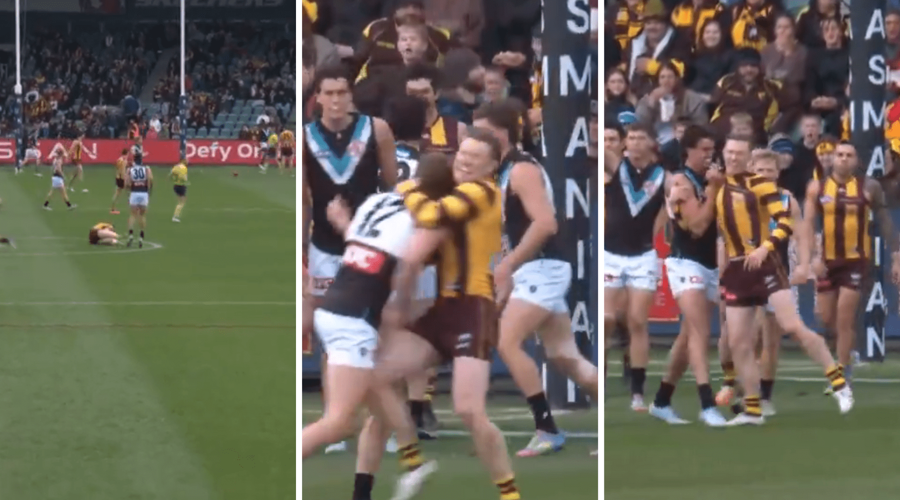 WATCH: Three goals kicked in the opening minute as spot fires kickstart ...