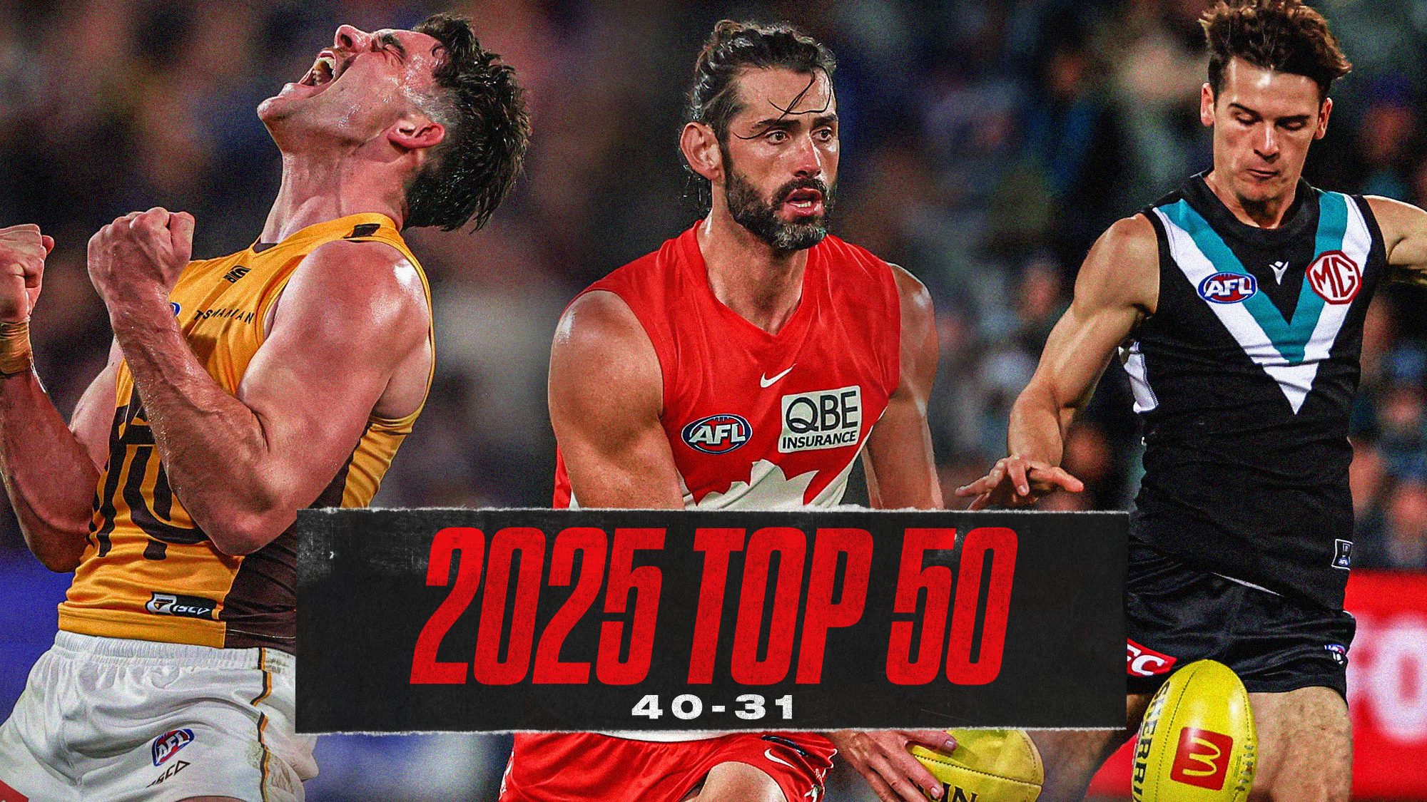 The top 50 AFL players of 2025: 40-31 (Part 2) - AFL News - Zero Hanger ...